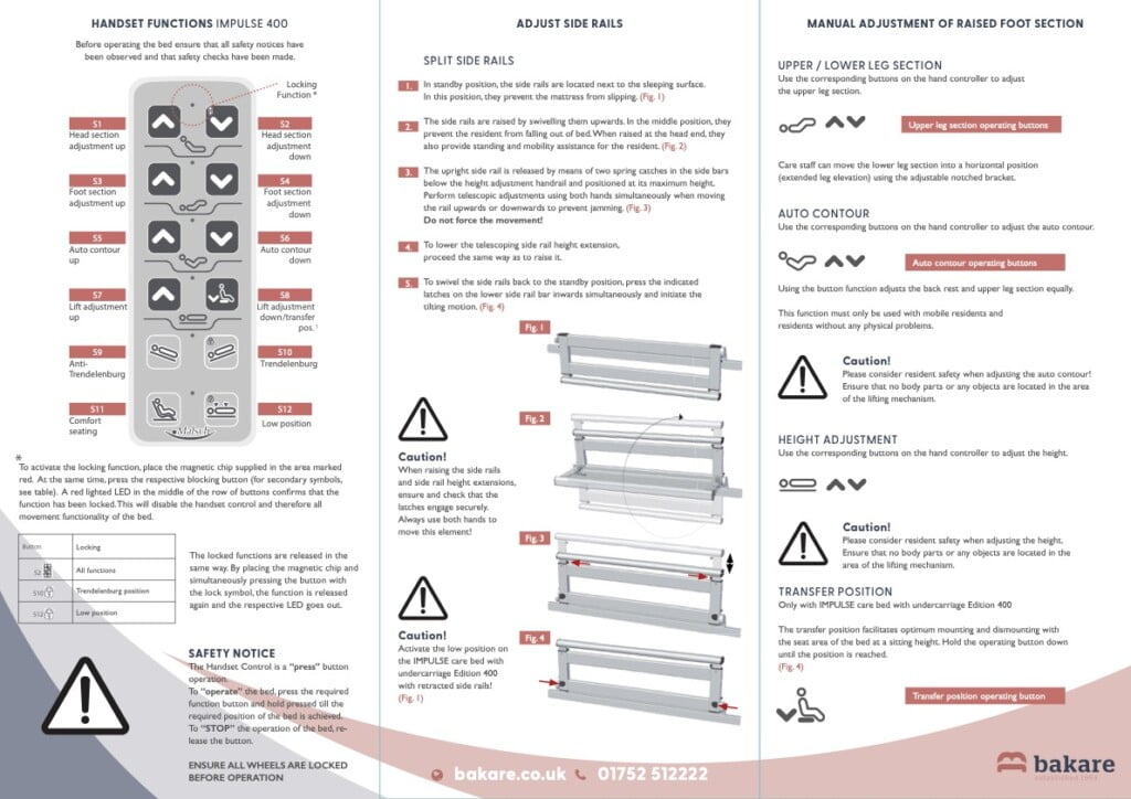 Center Parcs - Quick User Guide - Profiling, Adjustable Beds by Bakare